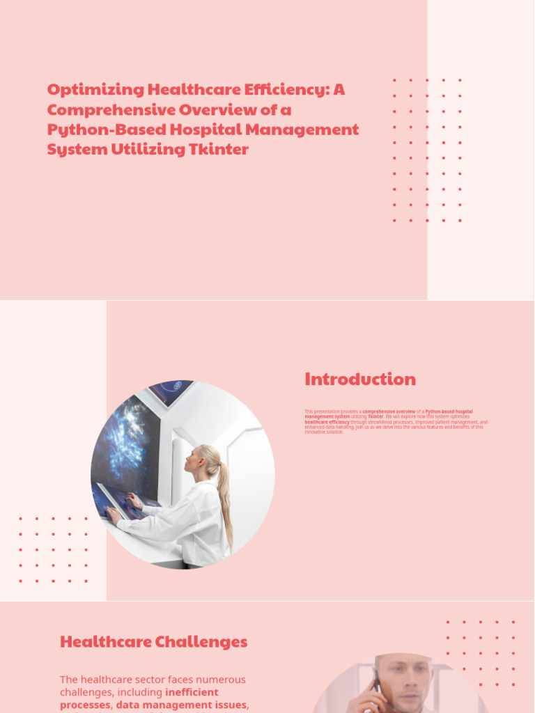 Slidesgo Optimizing Healthcare Efficiency A Comprehensive Overview of A ...