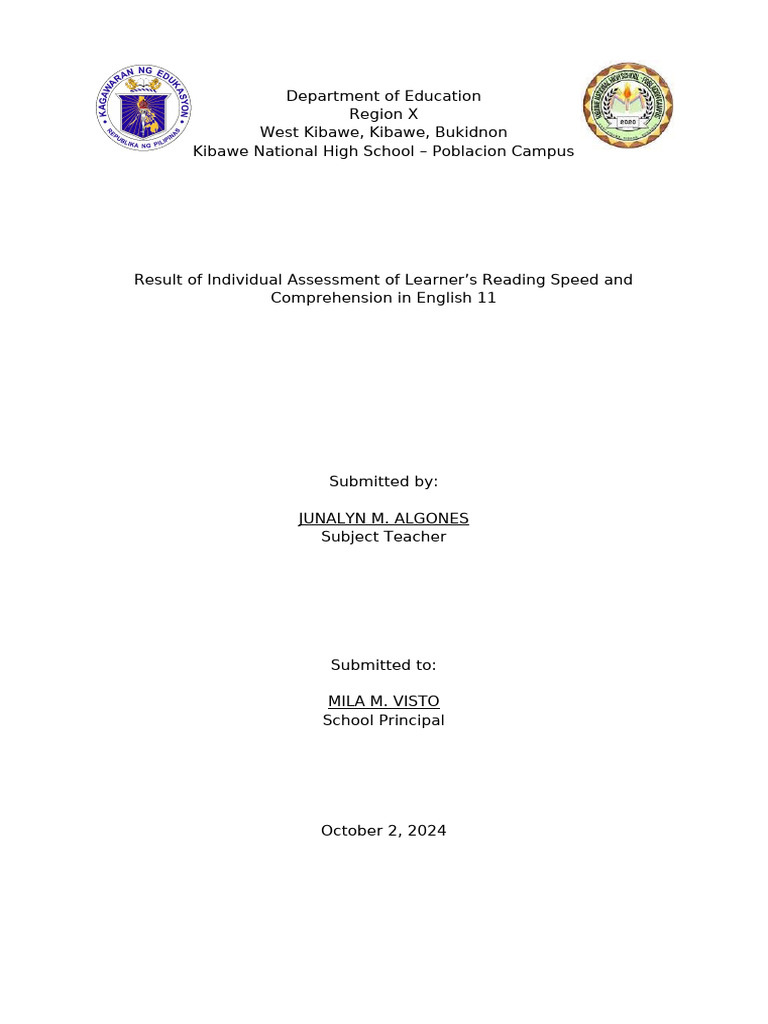 Reading Coverpage | PDF