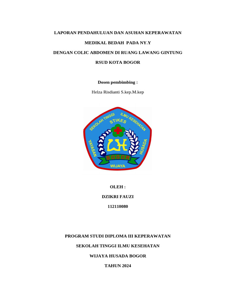 ASKEP KMB Dengan Colic Abdomen | PDF