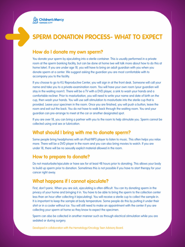 sperm-donation-process | PDF | Ejaculation | Masturbation