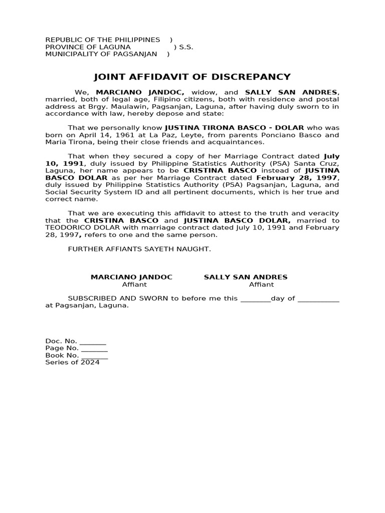 DISCREPANCY Dolar | PDF | Law | Religion & Spirituality