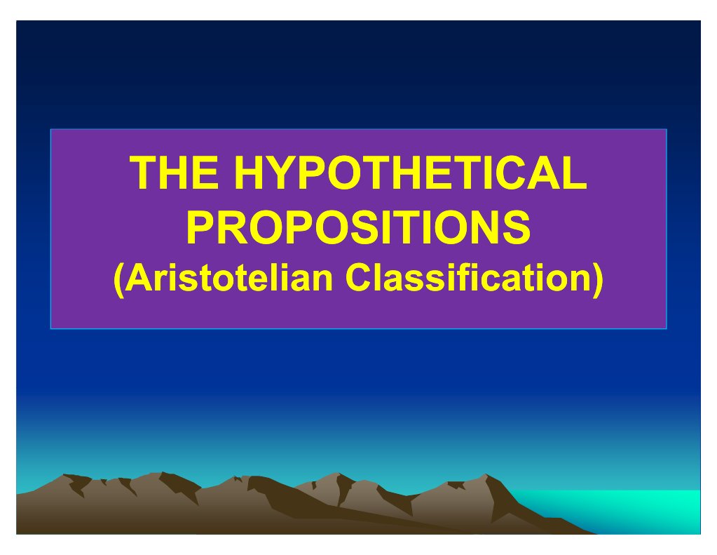 Hypothetical Proposition | PDF | Boolean Algebra | Teaching Mathematics