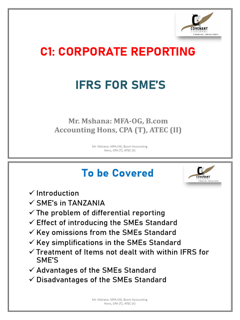 IFRS FOR SME - Nov - 2024 | PDF | Fair Value | International Financial ...