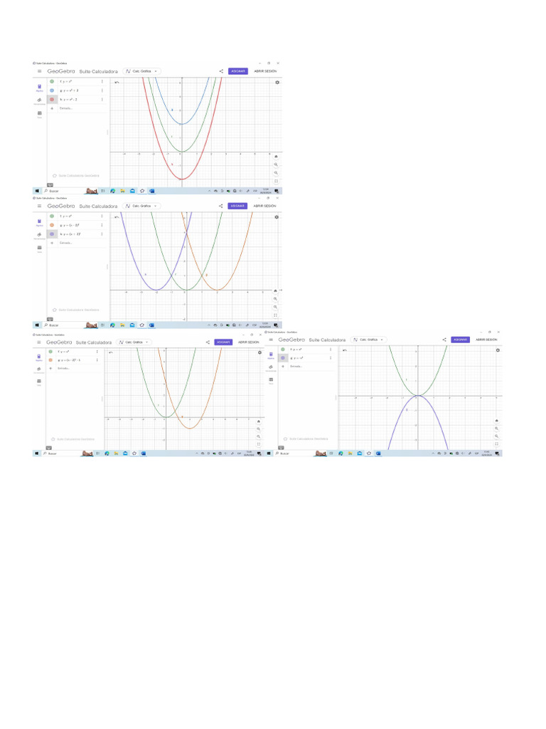 Funciones en Geogebra | PDF