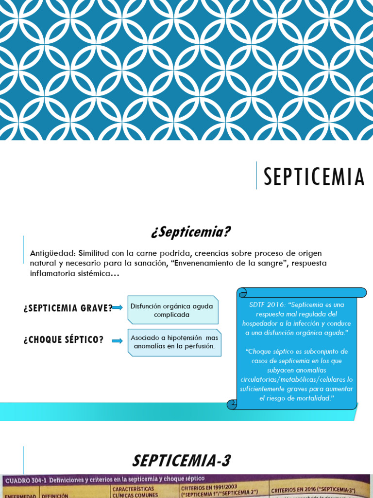 Guía Completa sobre Septicemia y Shock Séptico | PDF | Septicemia ...