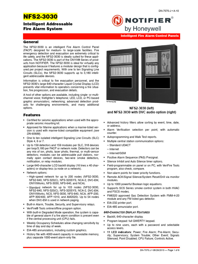 Catalogue Notifier - T Trung Tâm Báo Cháy NFS2-3030 | PDF | Information And Communications ...