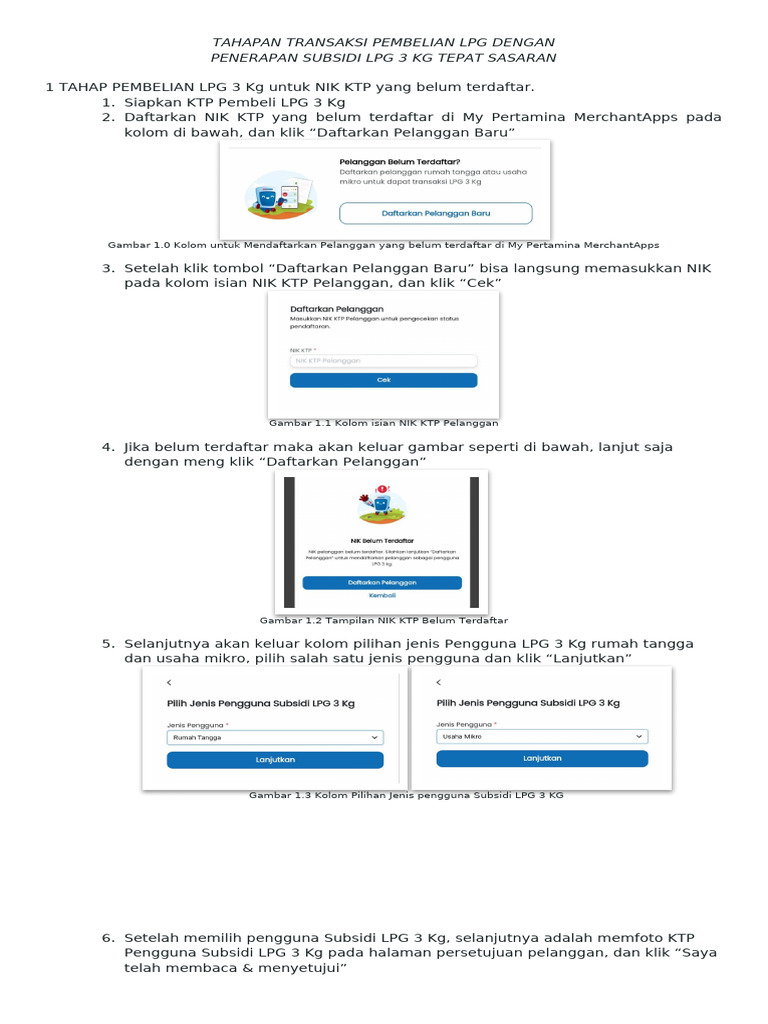 Tahapan Transaksi Pembelian LPG | PDF