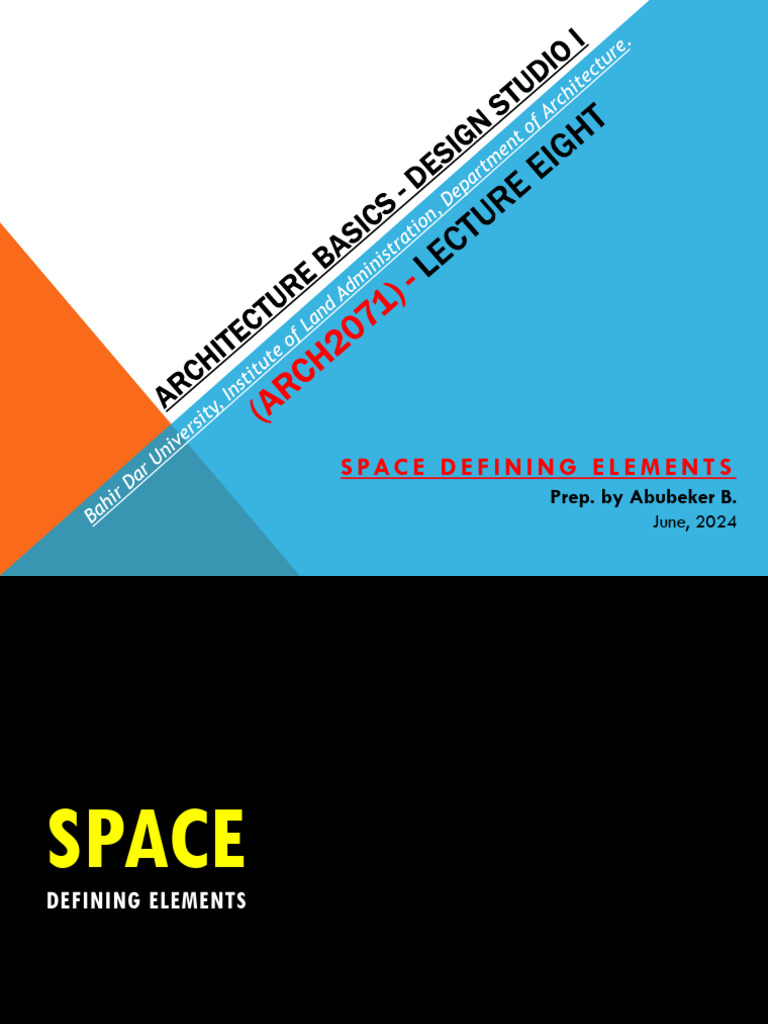 Understanding Space Defining Elements | PDF | Space | Force
