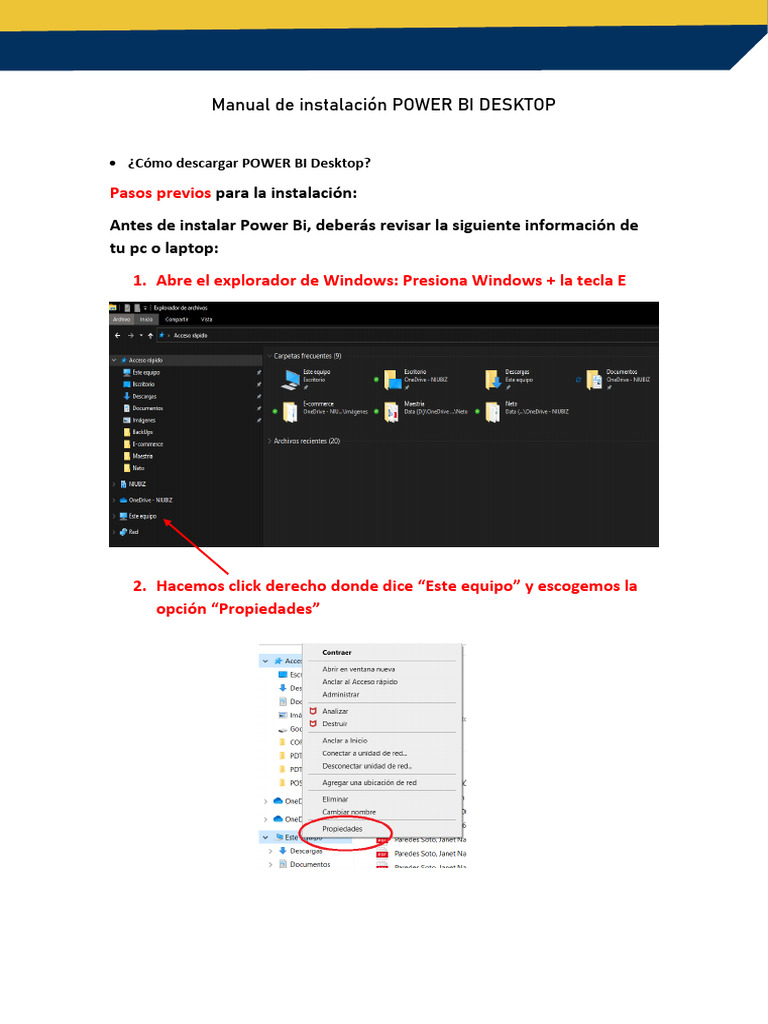 Manual de Instalacion POWER BI Desktop | PDF | Ventana (informática ...