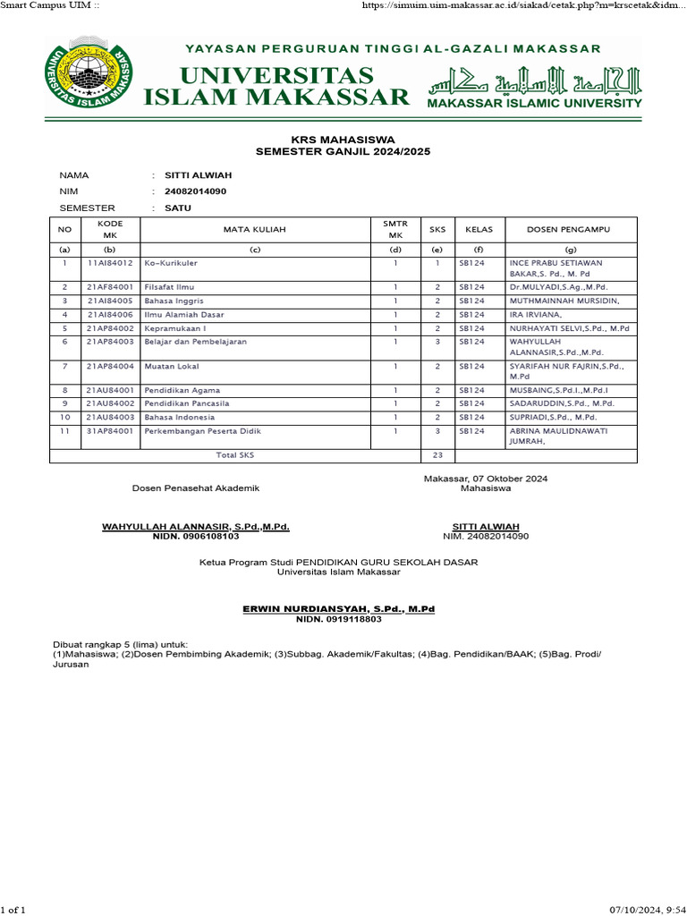 Smart Campus UIM - KRS SITI | PDF