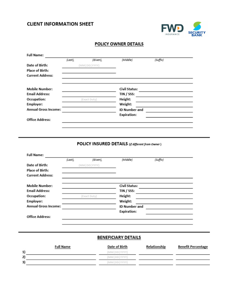 FWD - Info Sheet | PDF