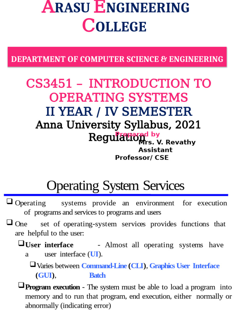 1 6 Operating System Services Pdf Graphical User Interfaces Operating System