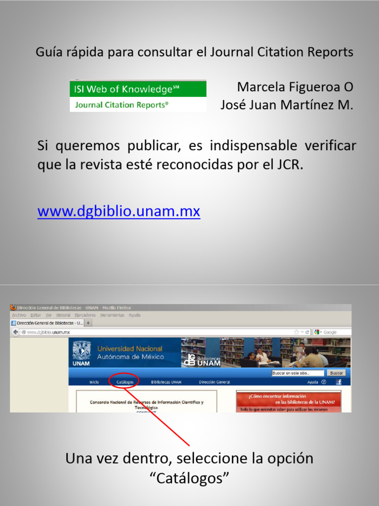 Guia para Consultar JCR PDF | PDF | Crecimiento personal y profesional | Ciencias sociales
