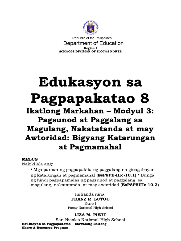 ESP-8-Q3-Mod3-Week5-6 - Amalia Labi-I - Edited | PDF