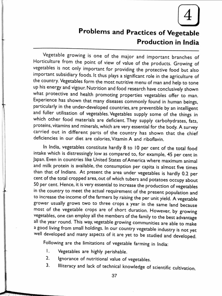 Lec#4 Problems of Vegetables Production 07-Mar-2024 19-19-05 | PDF