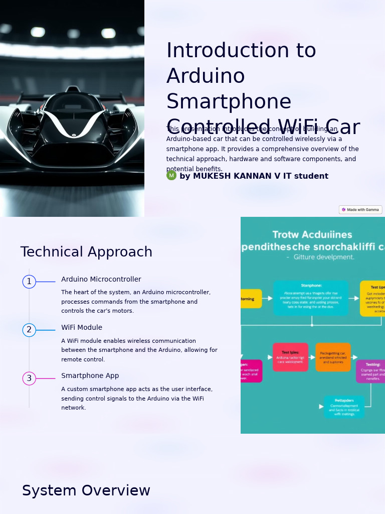 Introduction To Arduino Smartphone Controlled WiFi Car | PDF | Art ...