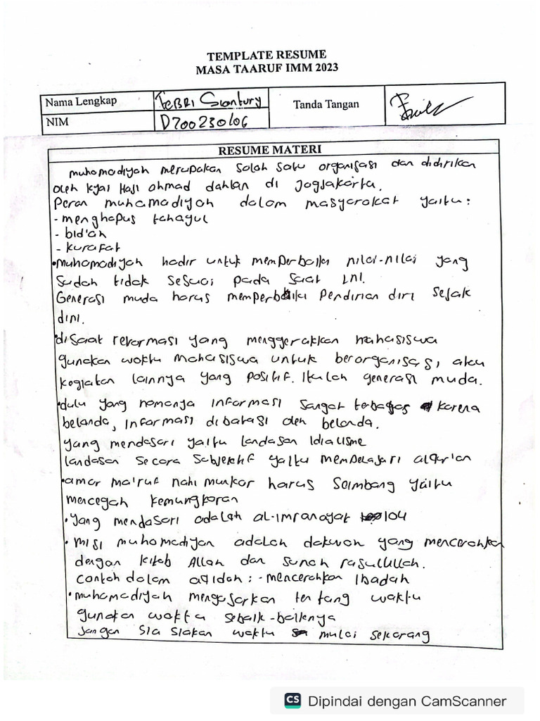 Materi Resum Imm Day 1, Materi (1) Dan | PDF