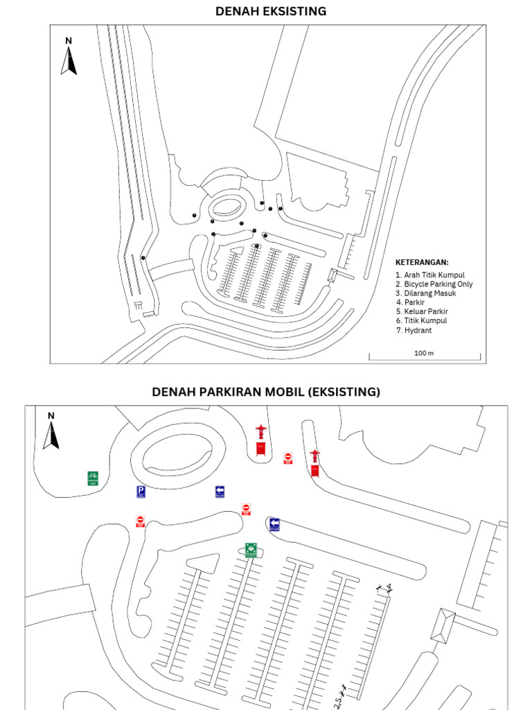 Denah Parkiran Luas TSM | PDF
