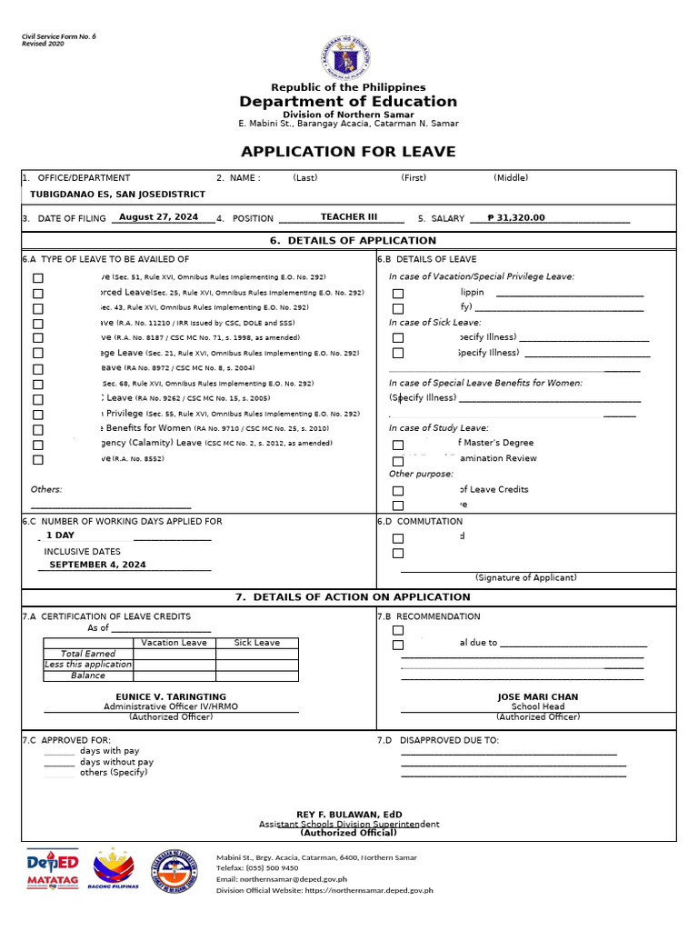 Leave Application Guide | PDF | Parental Leave | Sick Leave