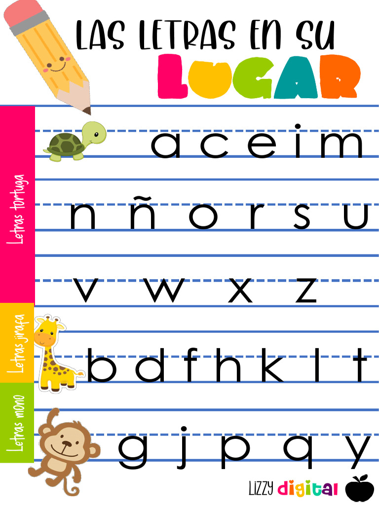 Las letras en su lugar PDF | PDF