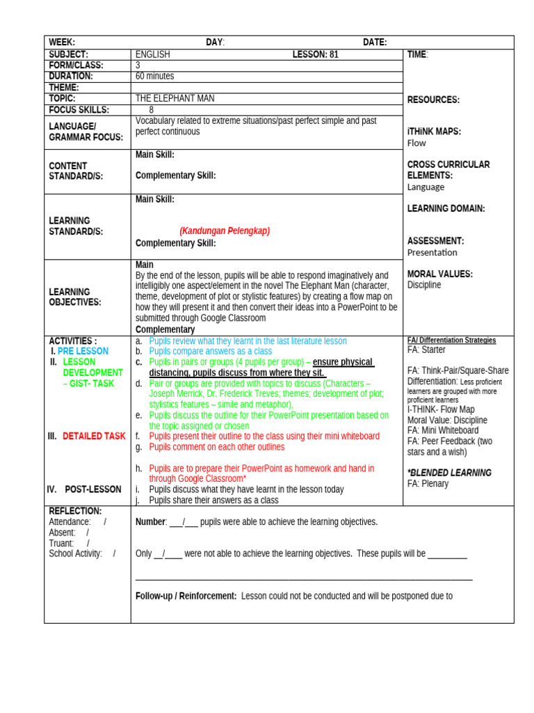 FORM 3 LESSON 81 | PDF | Learning | Behavior Modification