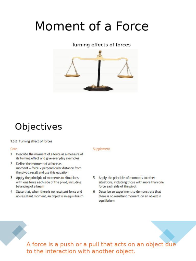 Understanding Moment of Force | PDF | Lever | Force