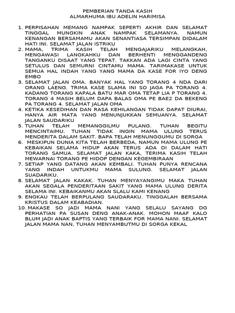 Pemberian Tanda Kasih | PDF