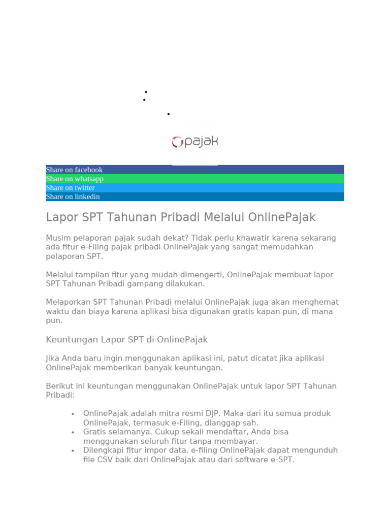 Cara Mengisi SPT Tahunan Pribadi Formulir 1770 S | PDF | Pengelolaan Keuangan & Uang