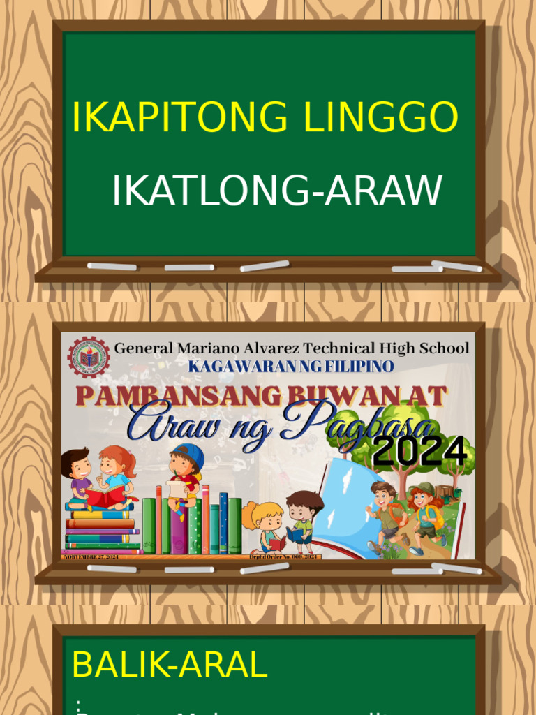 IkapItong Linggo. IKATLONG ARAWpptx | PDF