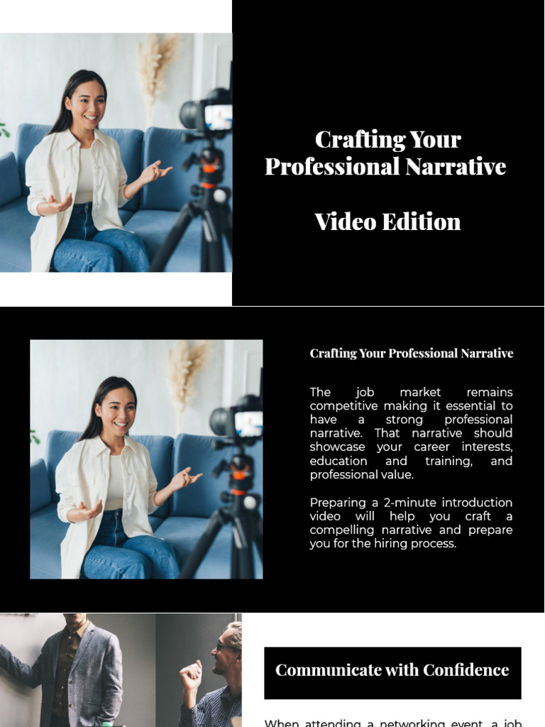 CARE10 2024F WK4 Presenting Yourself | PDF | Recruitment | Narrative