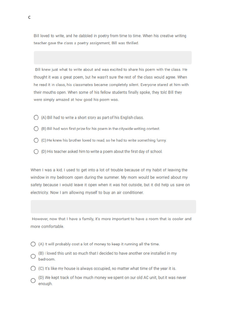 Complete The Passage (Practice - Easy) | PDF