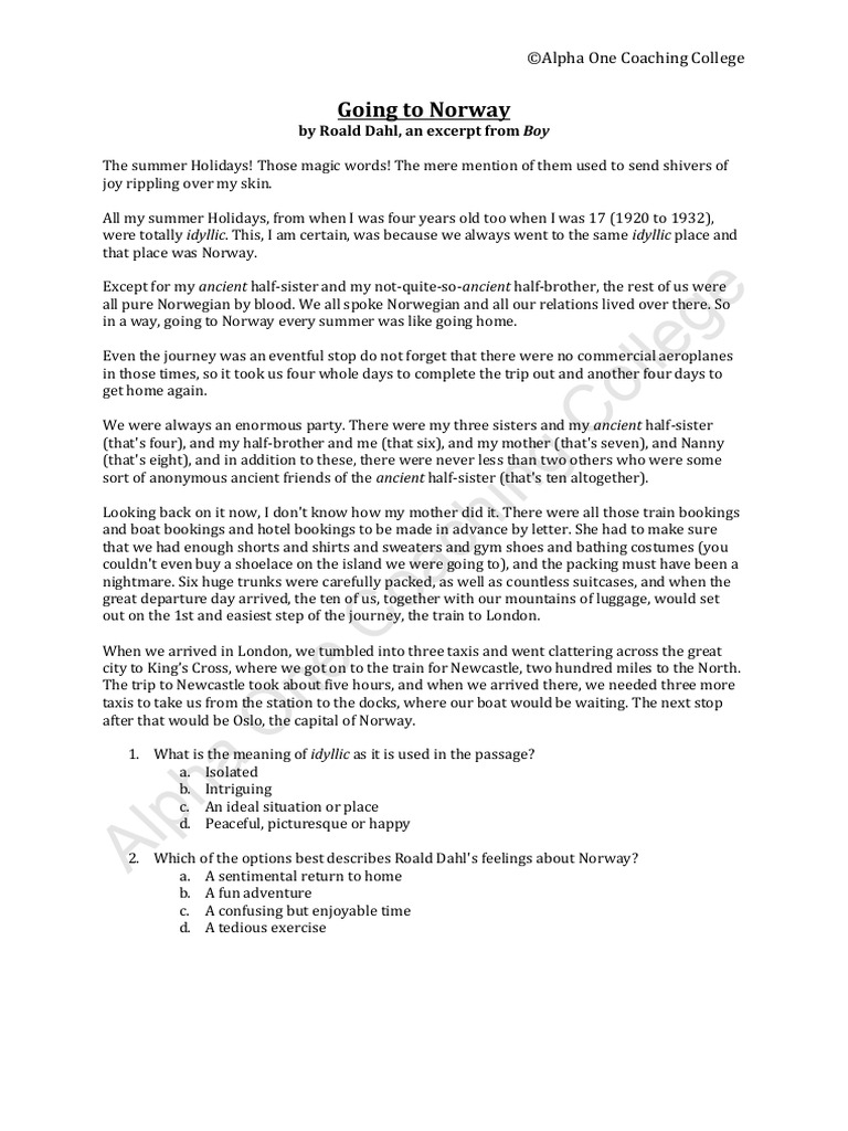 Fictional Reading Comprehension - OC | PDF | Language Arts & Discipline