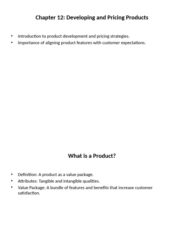 Developing and Pricing Products Chapter12 | PDF | Pricing | Product ...