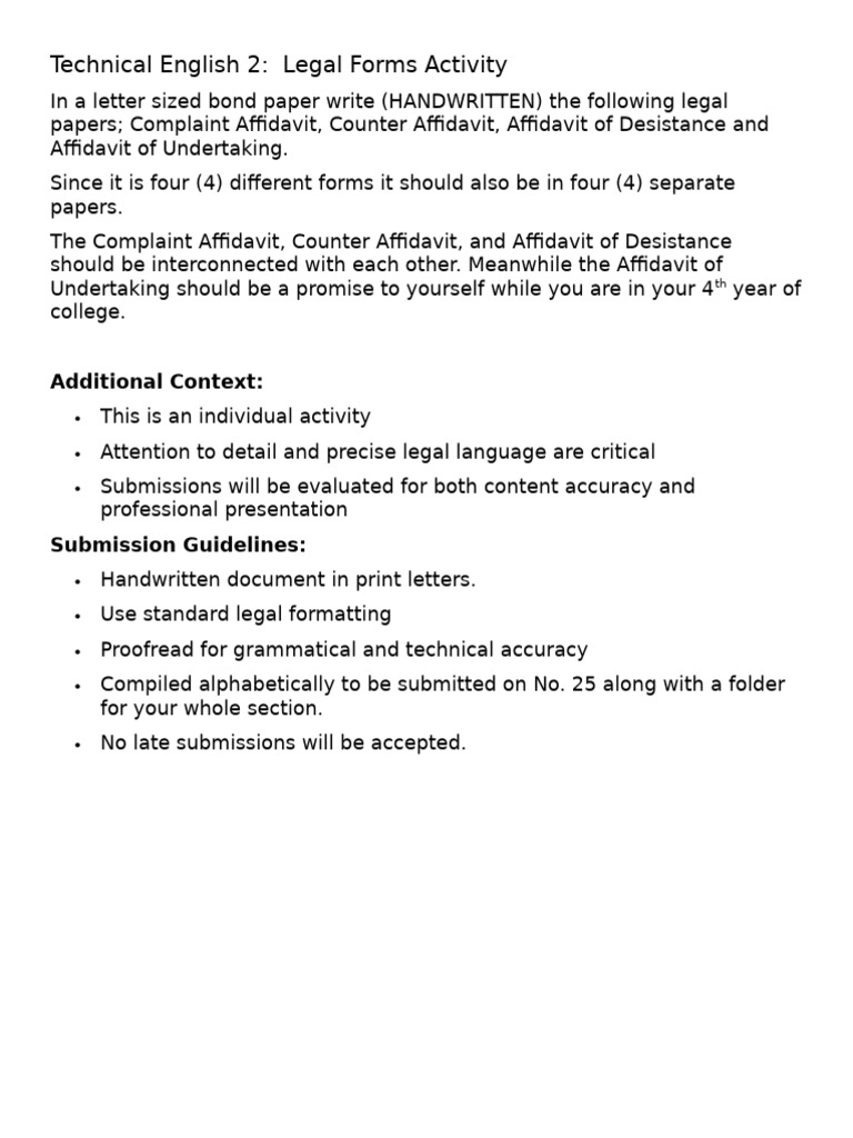 Technical English 2 Finals Activity | PDF