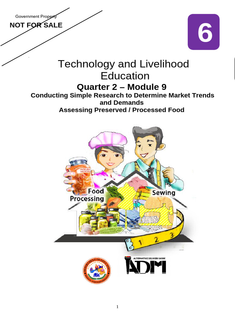 TLE Q2 Mod9 ConductingSimpleResearchAssessedPreservedProcessFoods Version3 | PDF | Food ...