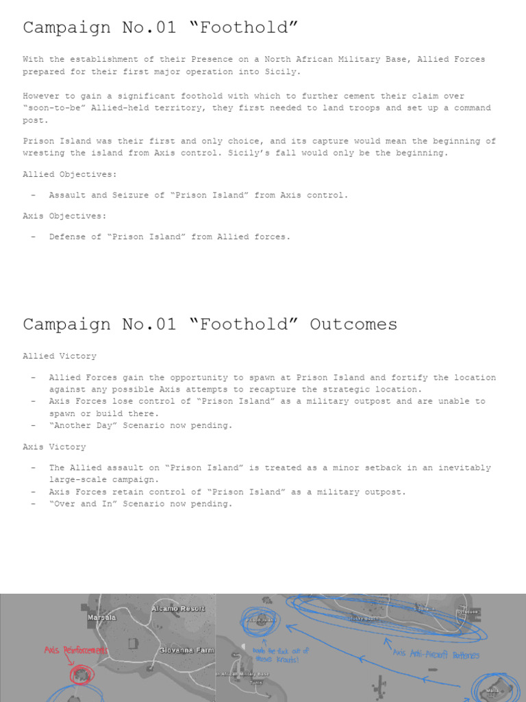 Campaign No.01 "Foothold" | PDF | History