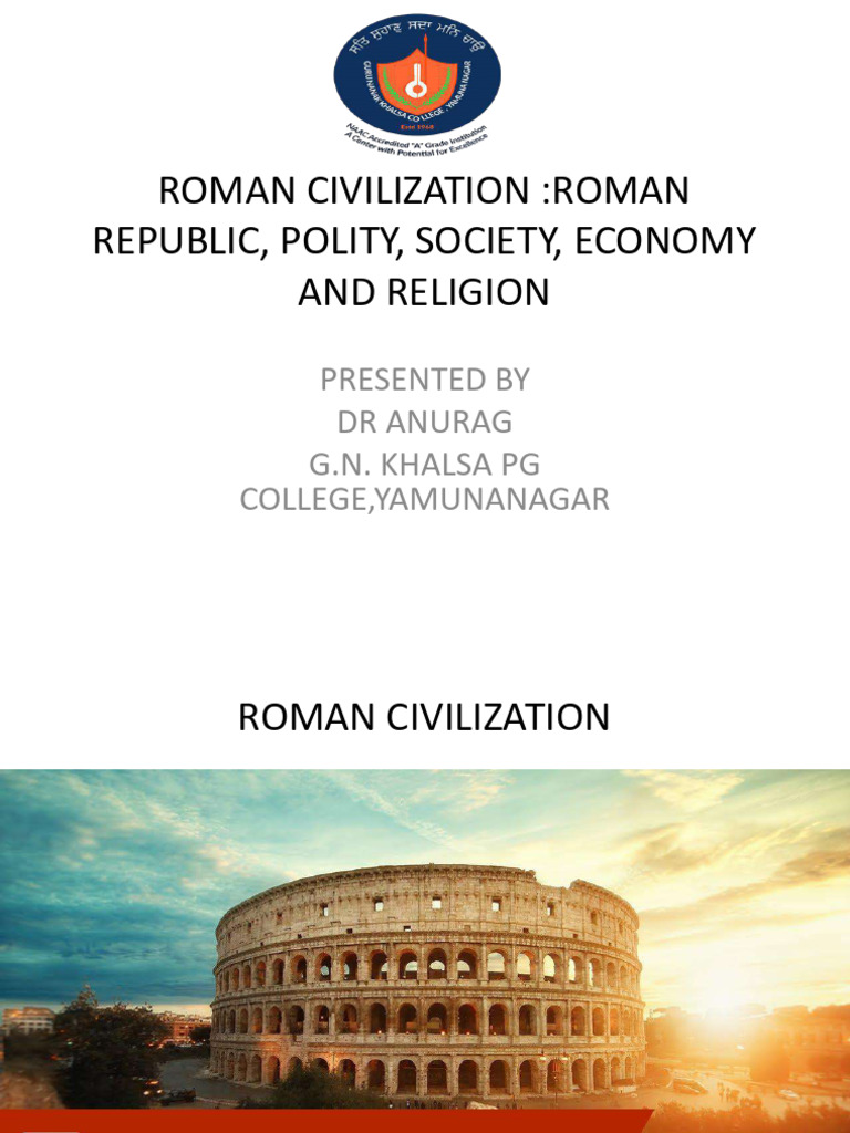 PPT ,ROMAN CIVILIZATION | PDF | Ancient Rome | Roman Empire