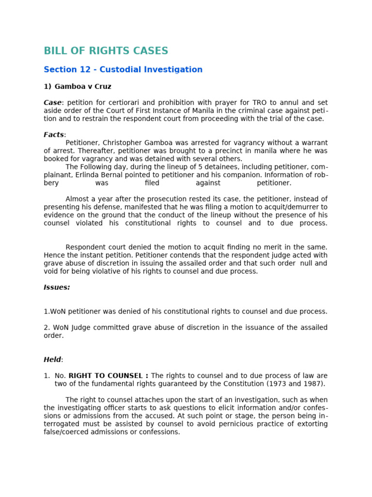 Consti Law 2 Cases FINALS | PDF | Bail | Arrest