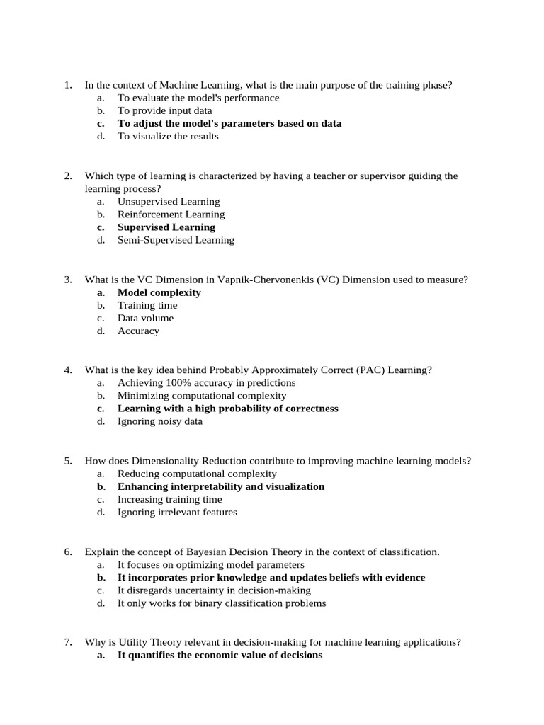 ML_MCQ_QB | PDF | Machine Learning | Artificial Neural Network ML_MCQ_QB | PDF | Machine Learning | Artificial Neural Network
