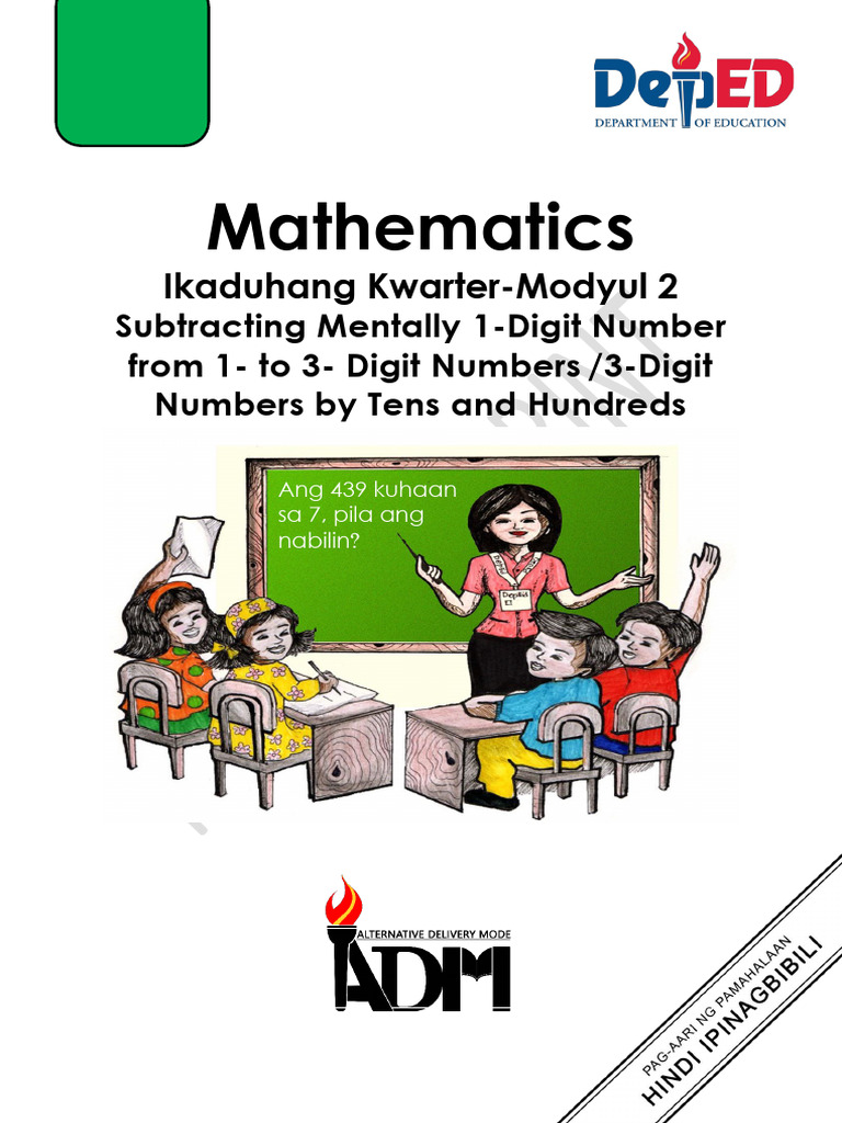 Math2 Q2 Mod2-Subtractmentally v5 | PDF