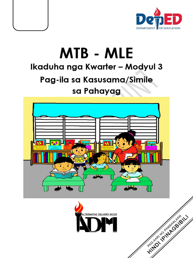 MTB-MLE2 - Q2 - Mod3 - Pagila Sa Kasusama - v5 | PDF