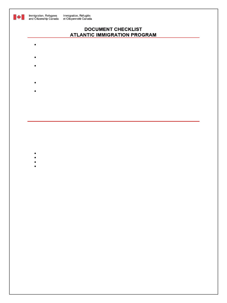 Document Checklist (AIP Canada) | PDF | Travel Visa | Passport