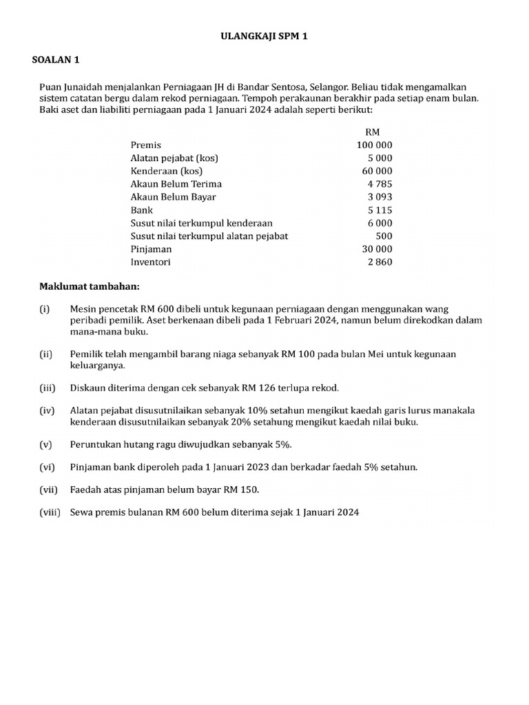 Ulangkaji SPM 1 | PDF