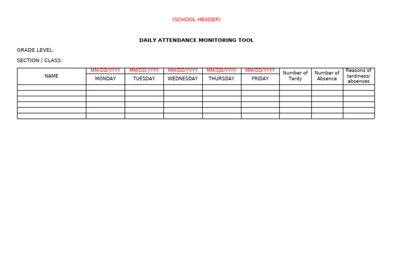 Student Attendance Tracker | PDF