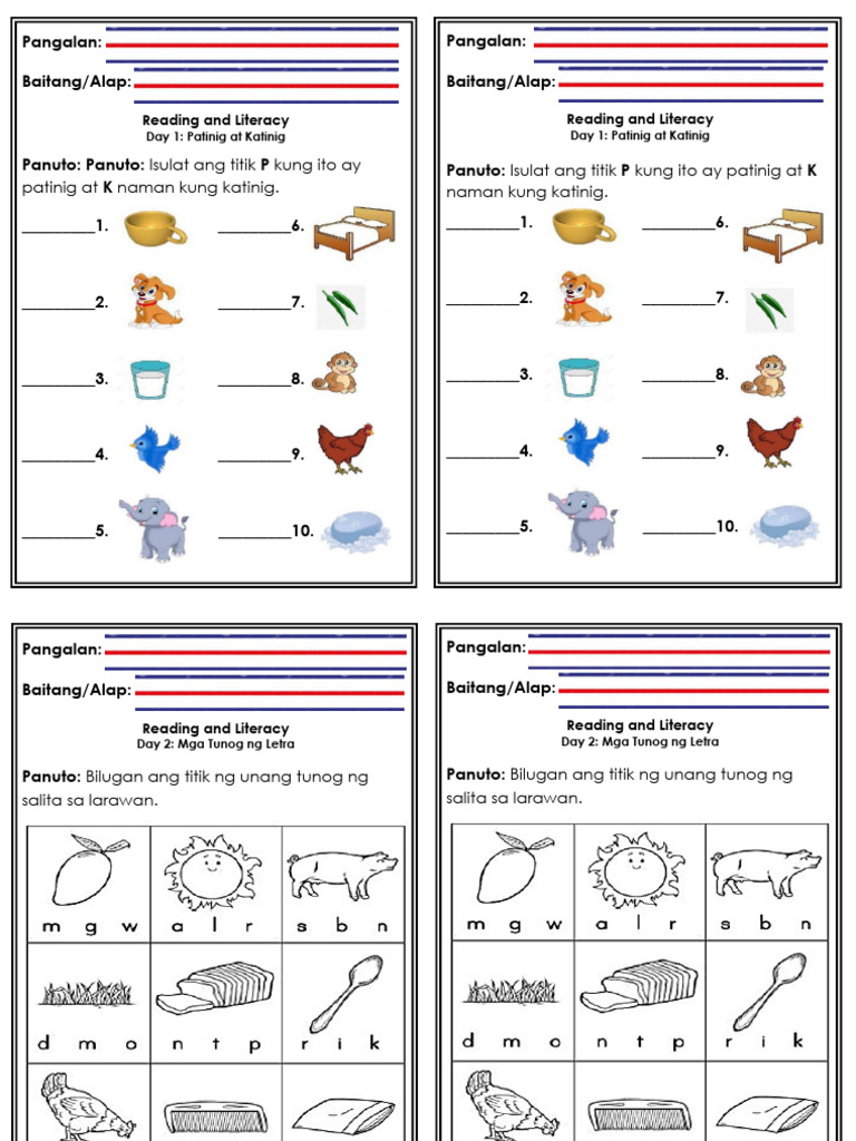 Patinig at K Naman Kung Katinig. Naman Kung Katinig.: Reading and ...