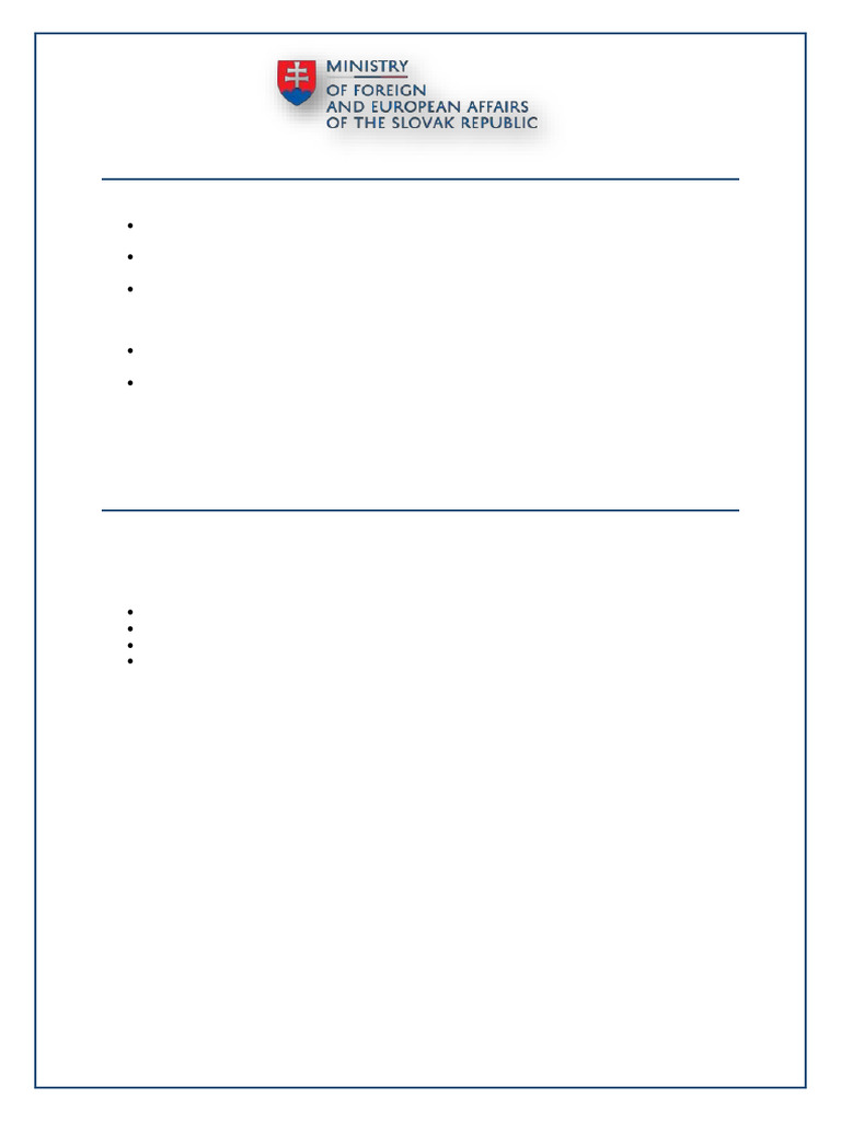 Document Checklist (Slovakia) | PDF | Travel Visa | Passport