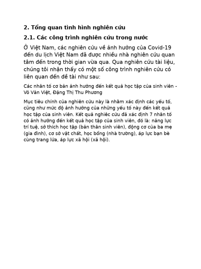 T NG Quan Tình Hình Nghiên C U | PDF