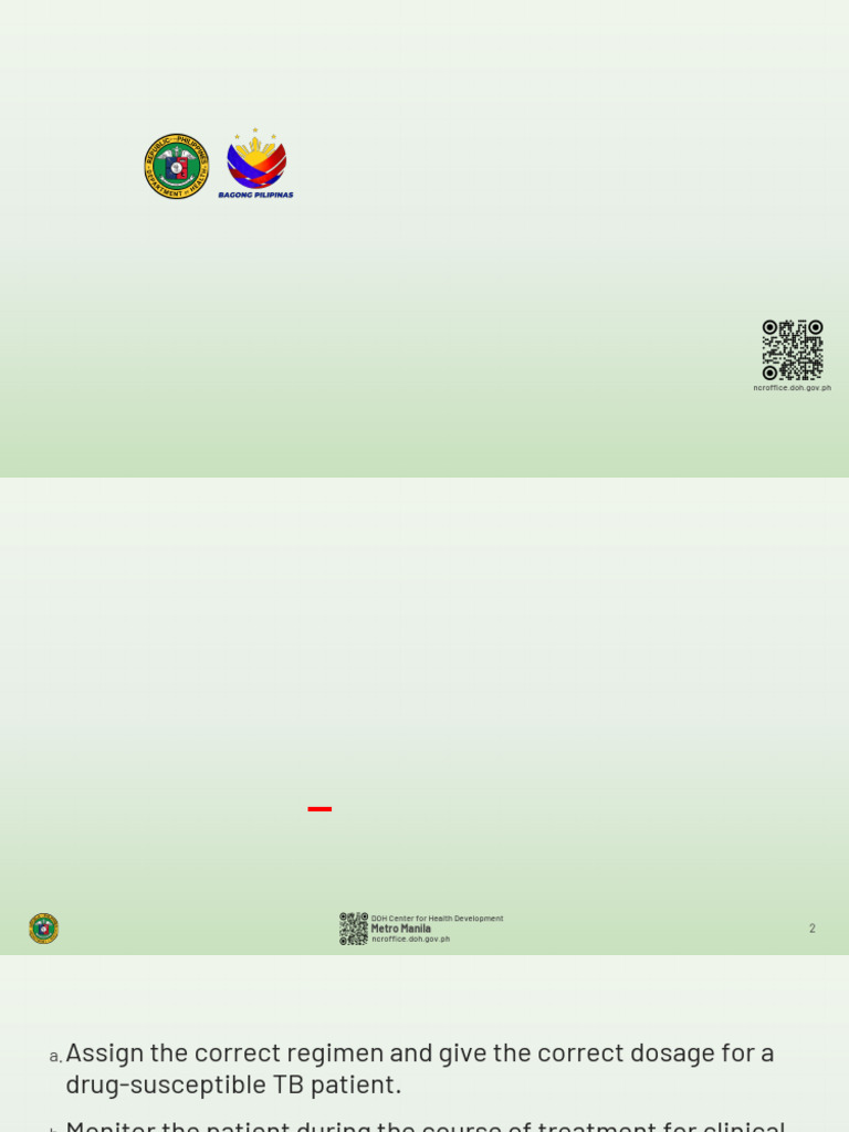 Treatment of Drug Susceptible TB (DSTB) | PDF | Tuberculosis | Medicine