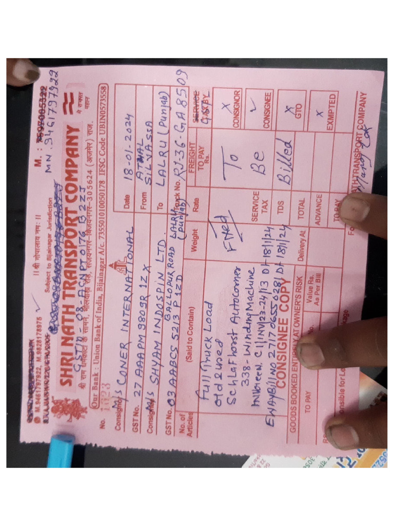 Shri Nath Transport PDF | PDF