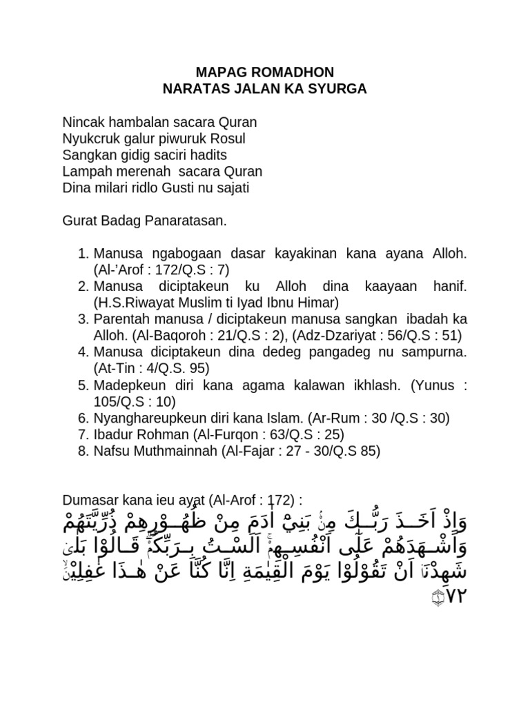 Mapag Ramadhan | PDF